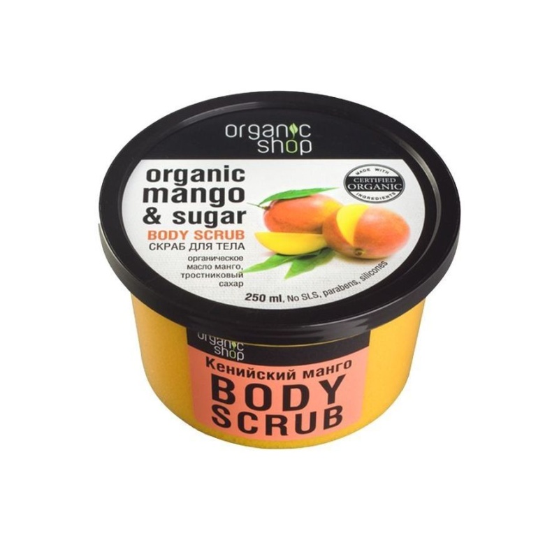 ORGANIC SHOP KENYAN MANGO BODY SCRUB 250ML, Kehakoorija @ Beautyshop